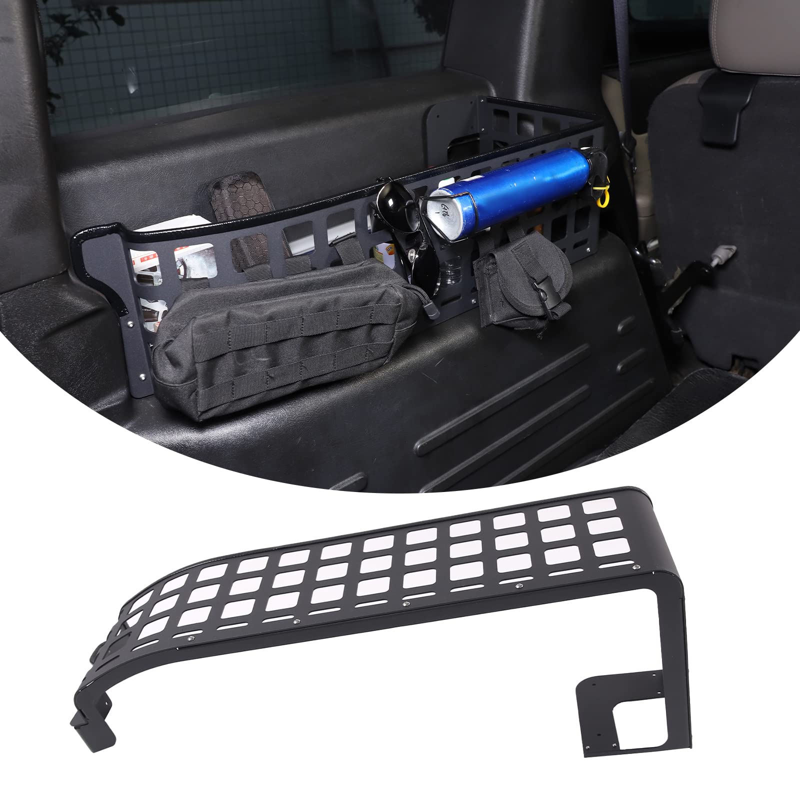 Amazon.com: PIUGILH Aluminum Rear Trunk Storage Enclosure, Tail Cargo ...