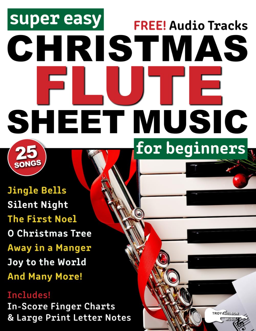 Super Easy Christmas Flute Sheet Music for Beginners: 25 Popular ...