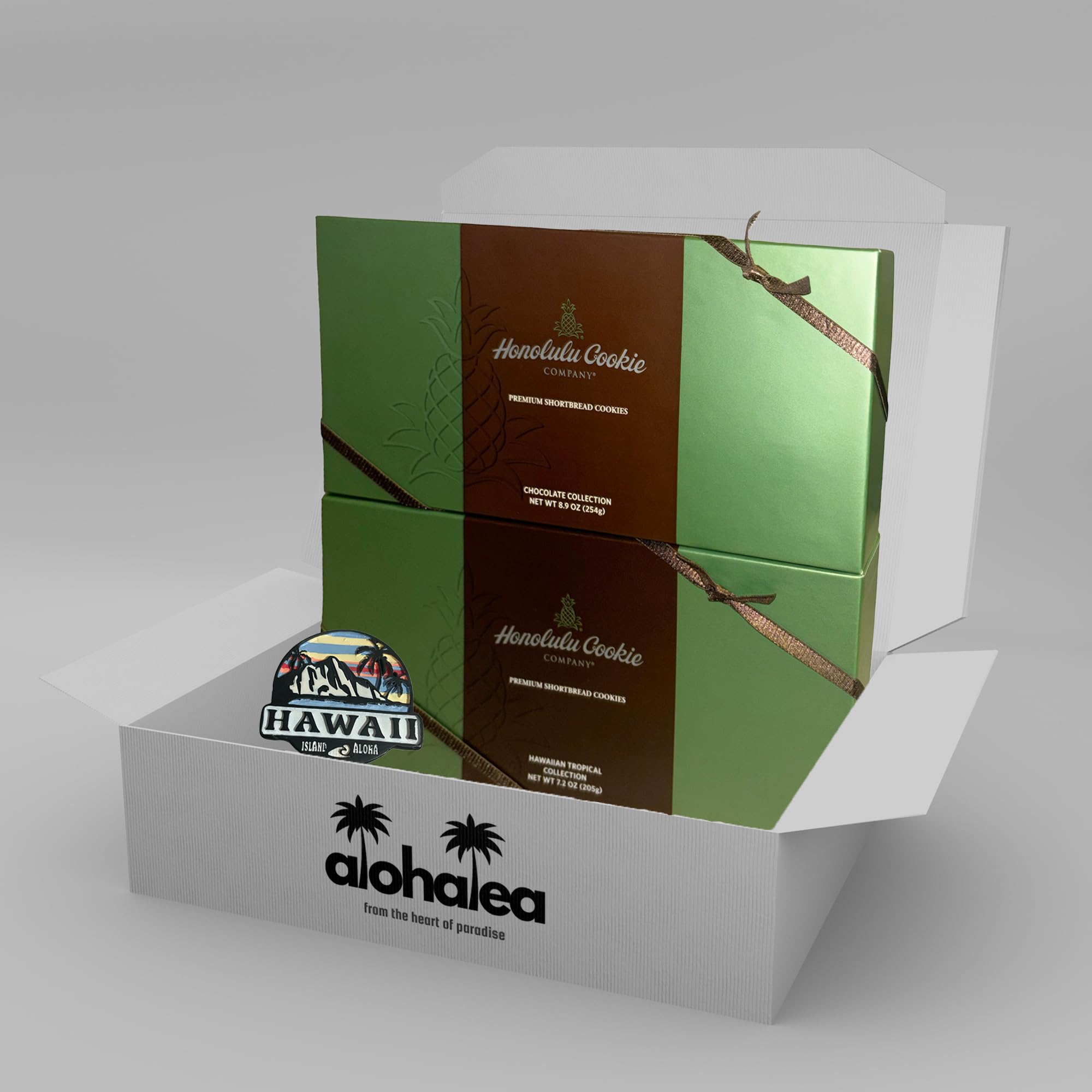 Amazon.com: Alohalea Hawaiian Signature Gift Box, Honolulu Cookie ...