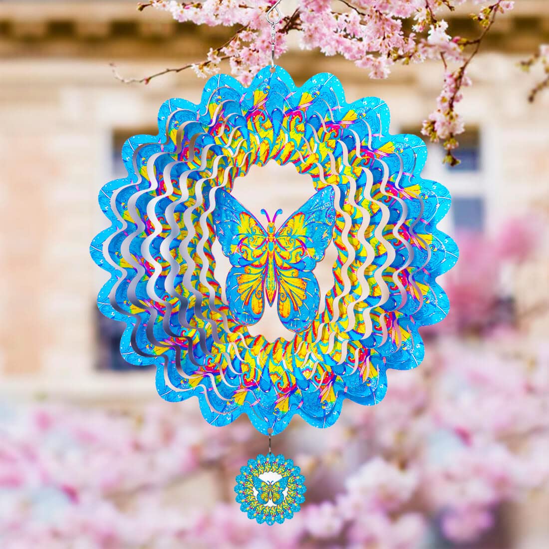 Snapklik.com : Butterfly Wind Spinners For Yard And Garden, 3D Spinning ...