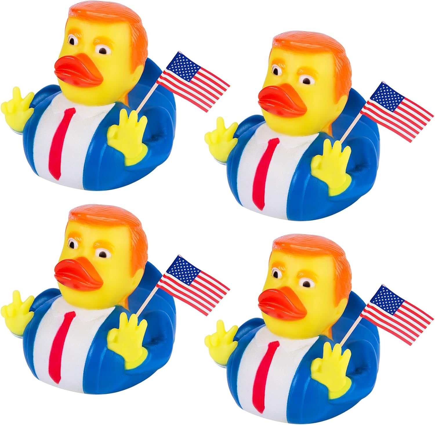 Beccel Donald Trump Ducks, 2025 New Squeak Rubber Duck for Jeep Ducking ...