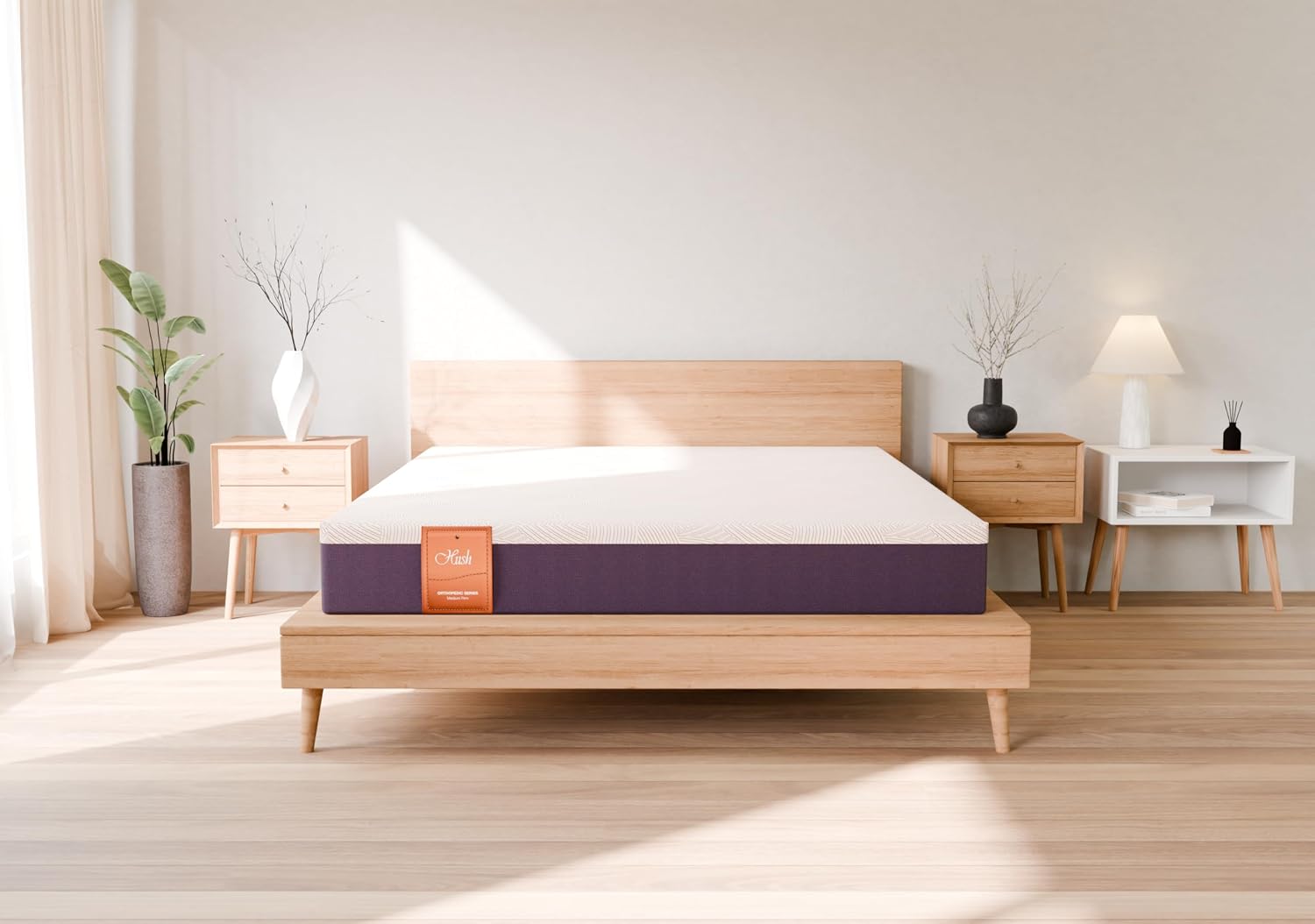Hush Ergonomic Mattress - 15 Year Warranty I Medium Firm Feel (Memory ...