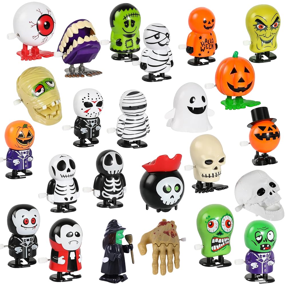 Amazon.com: Halloween Wind Up Toys - Set of 24 Wind Up Halloween Toys ...