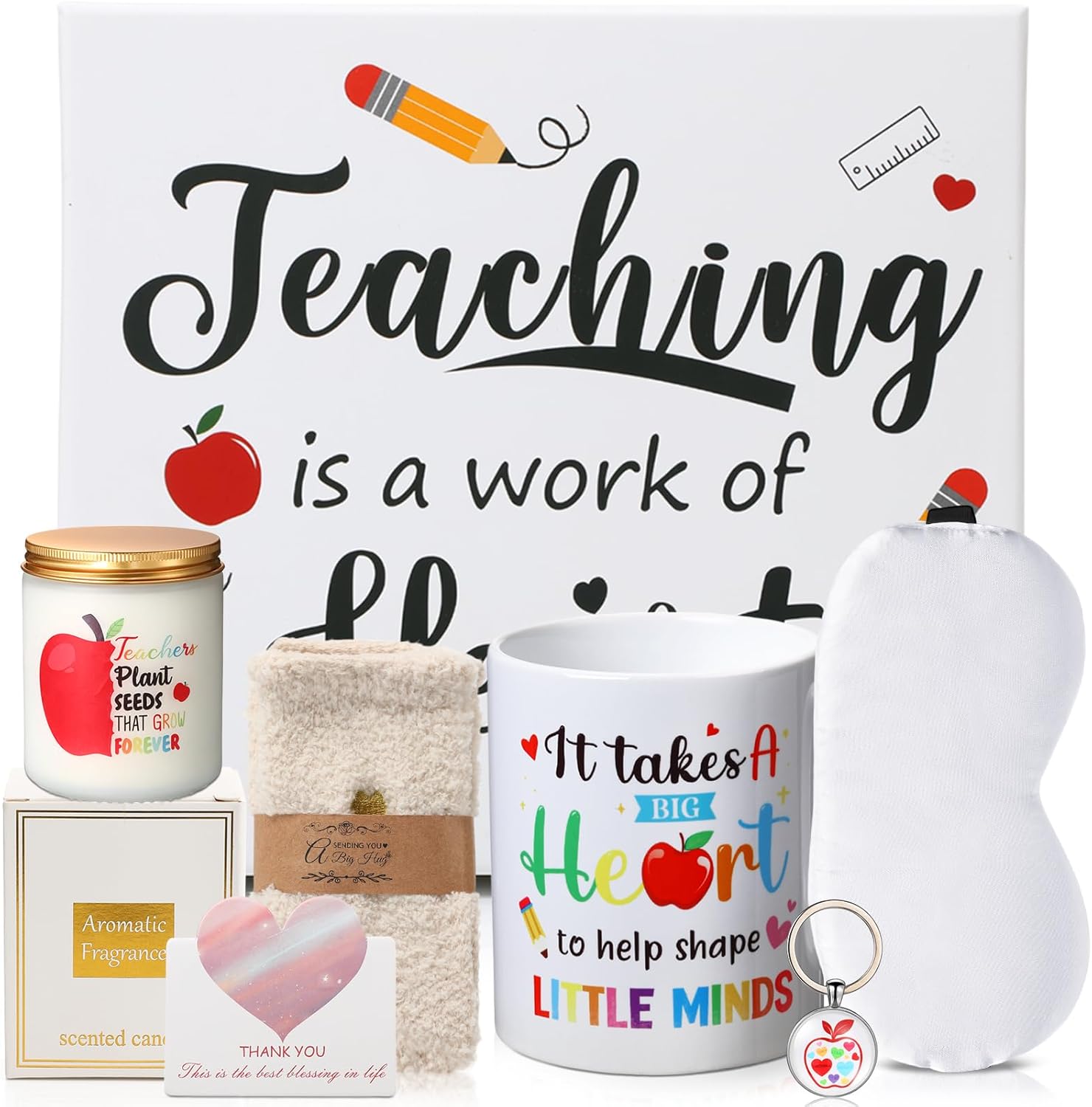 Amazon.com: Tiangrid 7 Pcs Christmas Teacher Appreciation Gift Set 16 ...