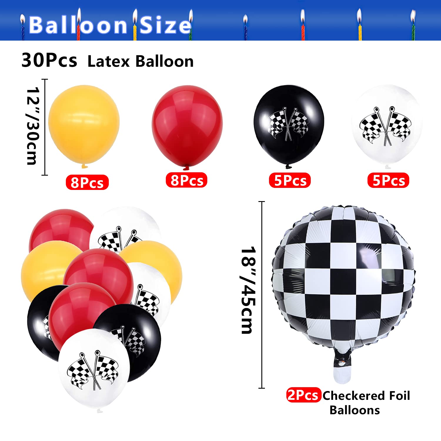 Buy Race Car Birthday Party Decorations - Racing Birthday Banner ...