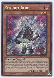 Amazon.com: Yu-Gi-Oh! Spright Blue - POTE-EN003 - Secret Rare - 1st ...