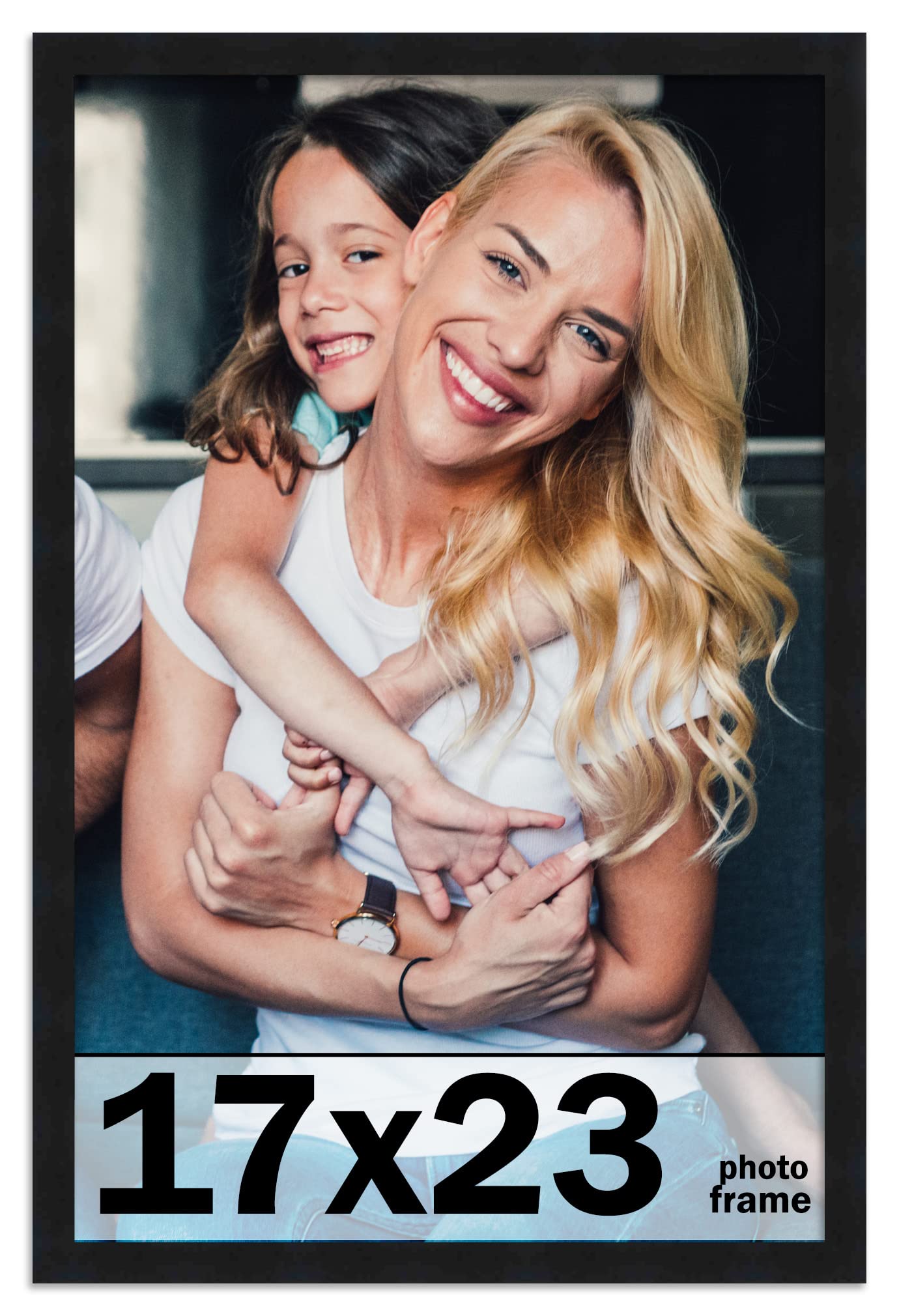 17x23 Frame Black Picture Frame - Complete Modern Photo Frame Includes ...