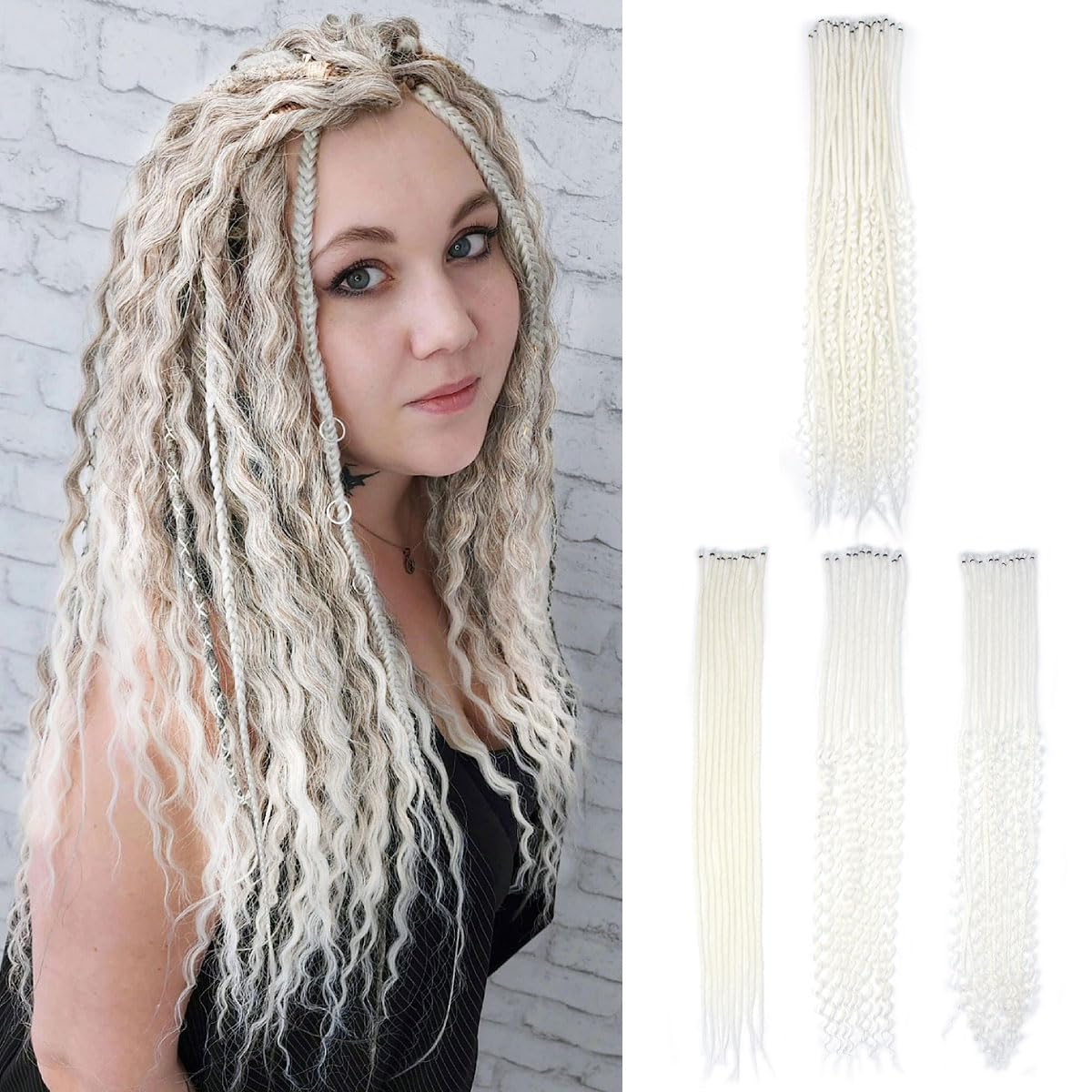 White Dreadlocks Blue Hair: It Has New Meaning
