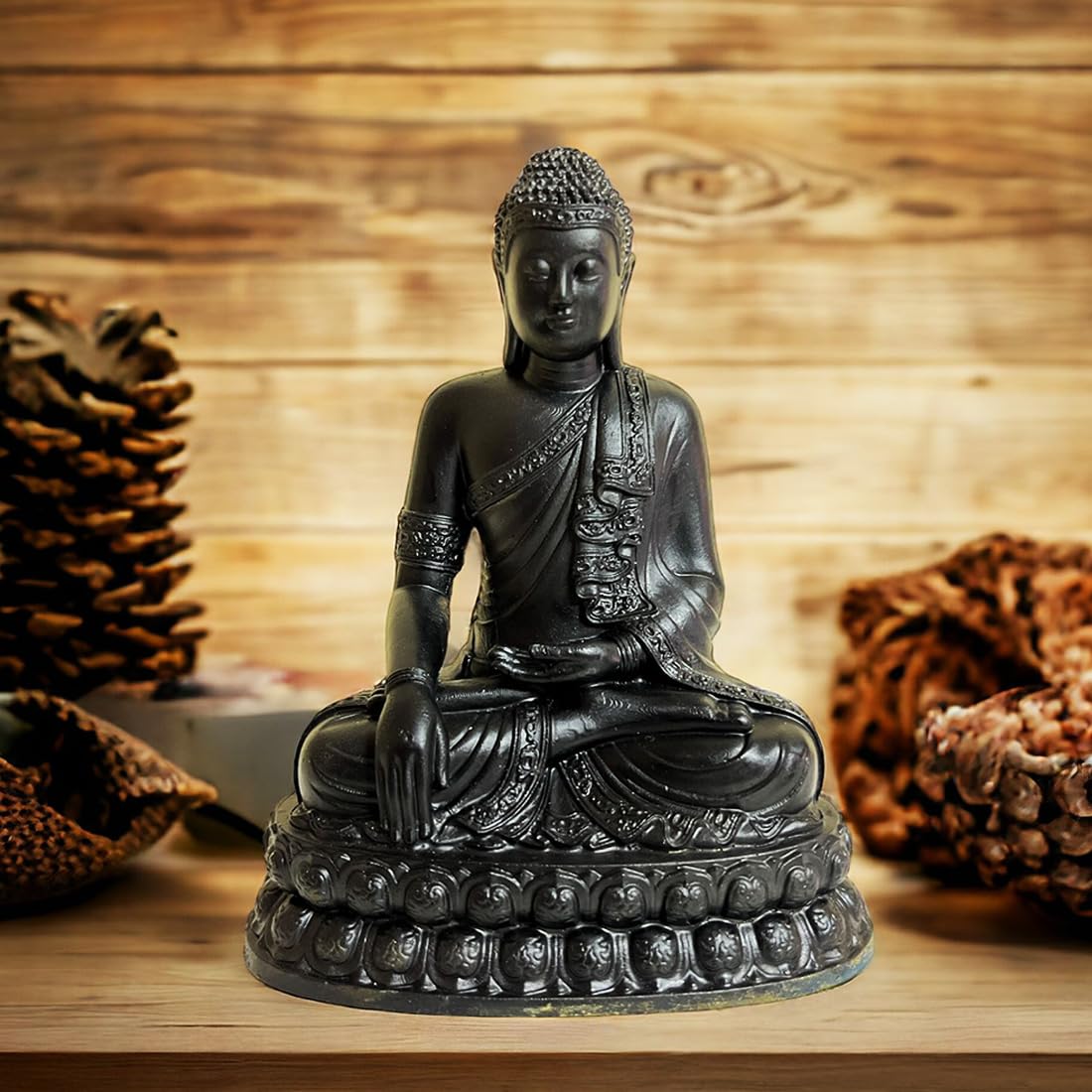 Buy HOBBY CENTRAL Healing Buddha Statue 6 inch - Premium Crafted Resin ...