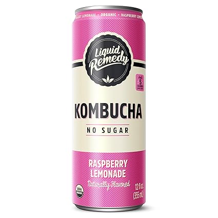 Amazon.com: Liquid Remedy Kombucha Sugar Free Organic Drink, Low ...