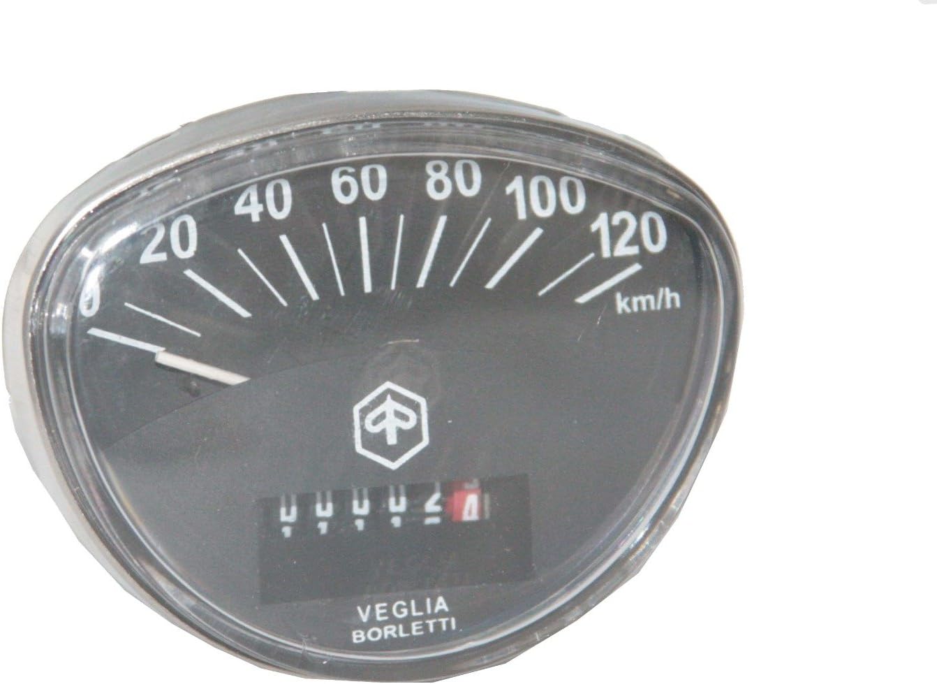 Amazon.com: Enfield County Vespa Veglia Piaggio Logo 120 Kph Black Face ...