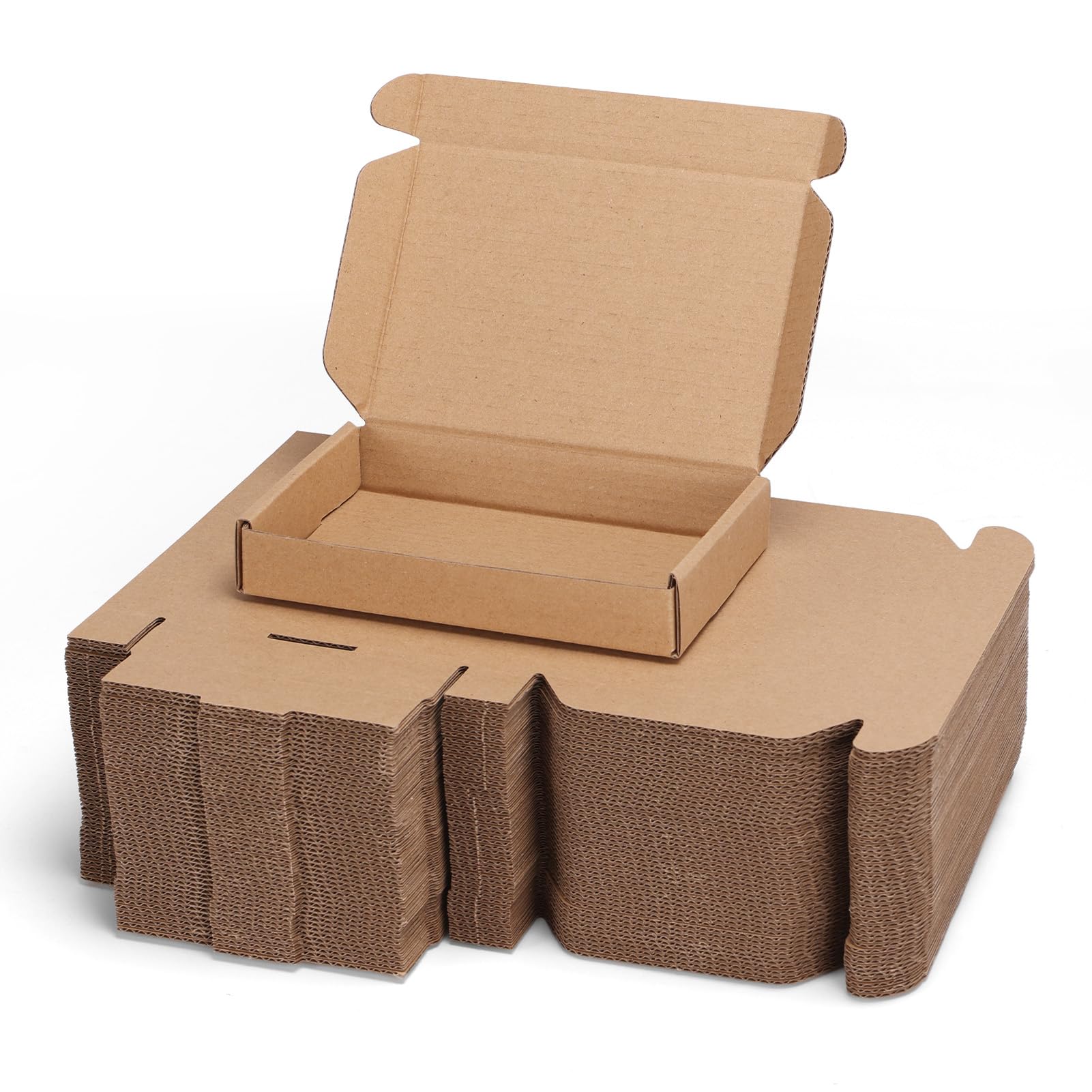 Buy PHAREGE 6x4x1 inch Shipping Boxes Bulk 50 Pack Brown, Tab Lock Tuck ...