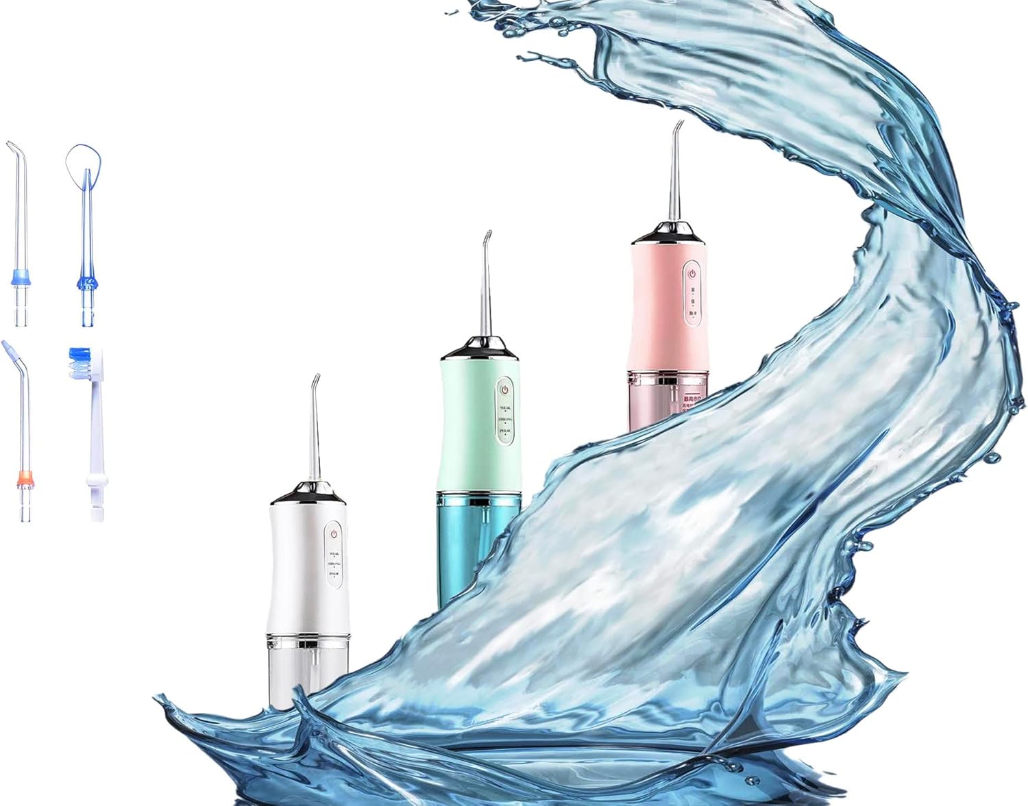 Cordless Water Flossers for Teeth 3 Color Choices - 3 DIY Modes ...