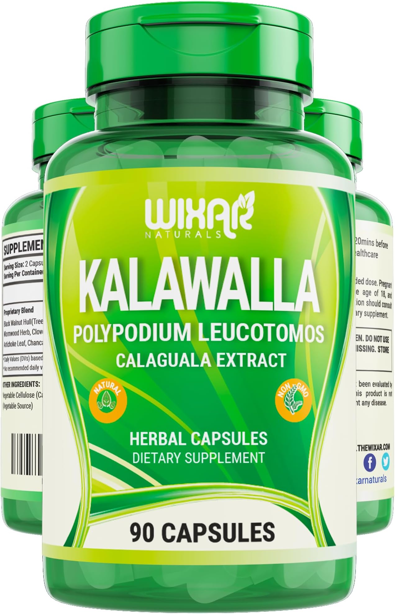 Amazon.com: Wixar Kalawalla Capsules – Kalawalla Root & Fern Leaves ...