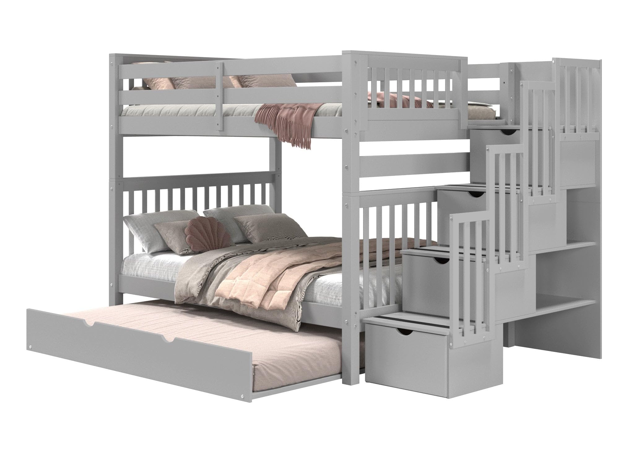 Literas De Tamaño Completo Con Escalones Amazon.com: Bedz King