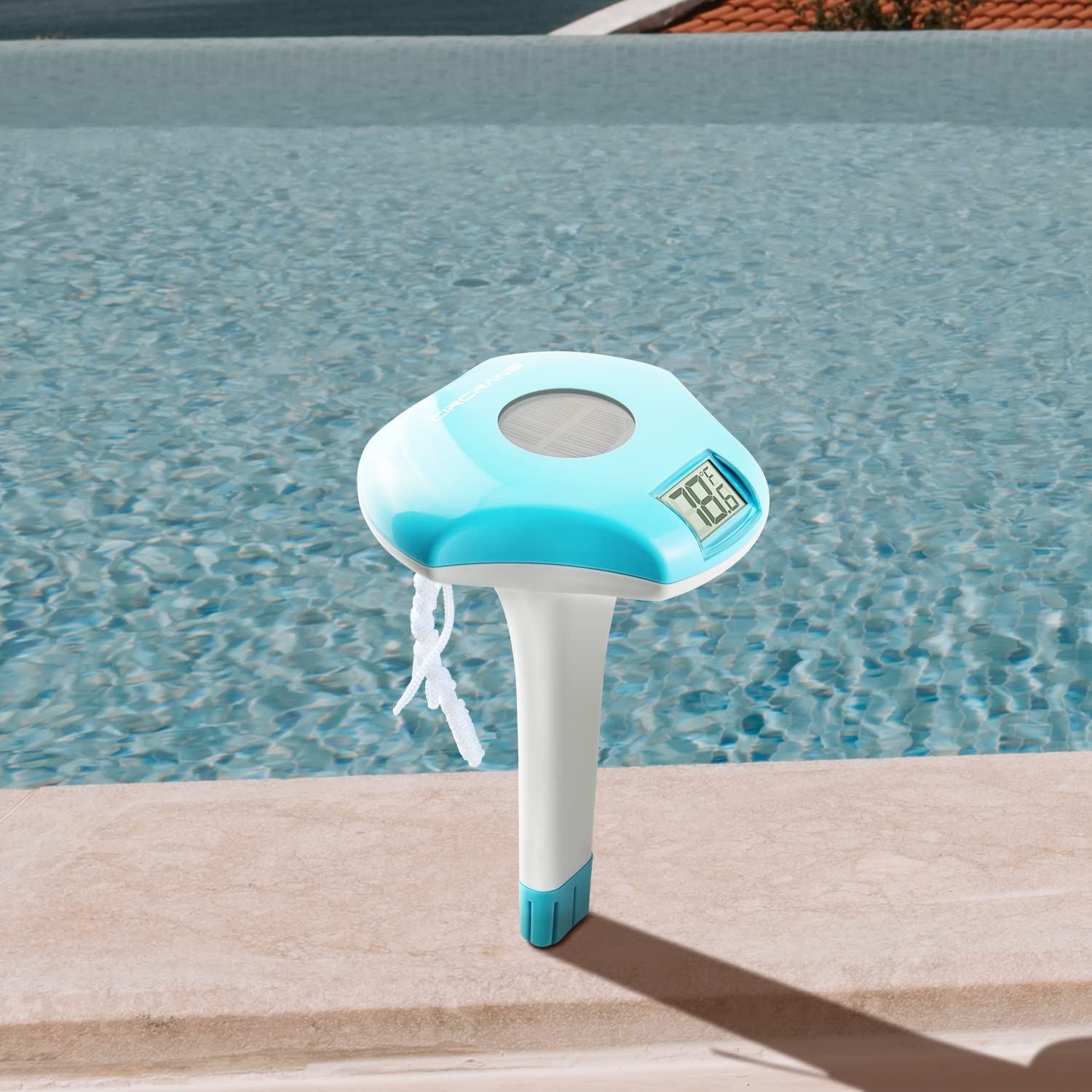 Snapklik.com : Circrane Solar Digital Pool & Spa Thermometer, Weather ...