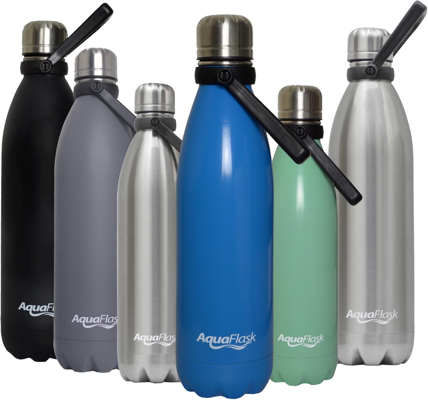 Amazon | (470ml, Sky Blue) - AquaFlask Vacuum Insulated Double Wall ...