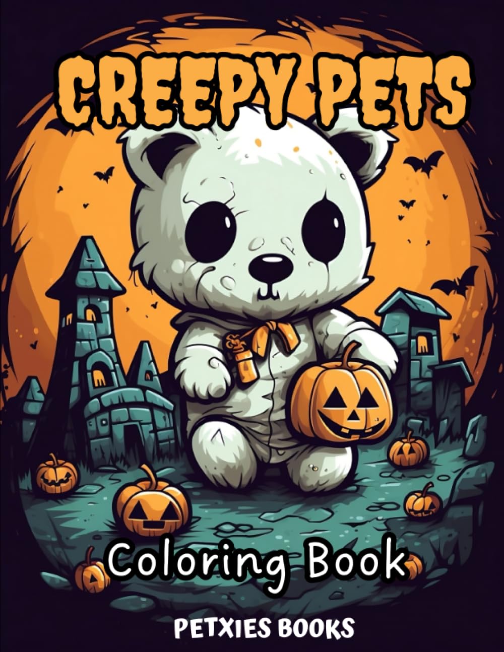 Amazon.com: Creepy Pets Coloring Book - Spooky Illustrations of ...