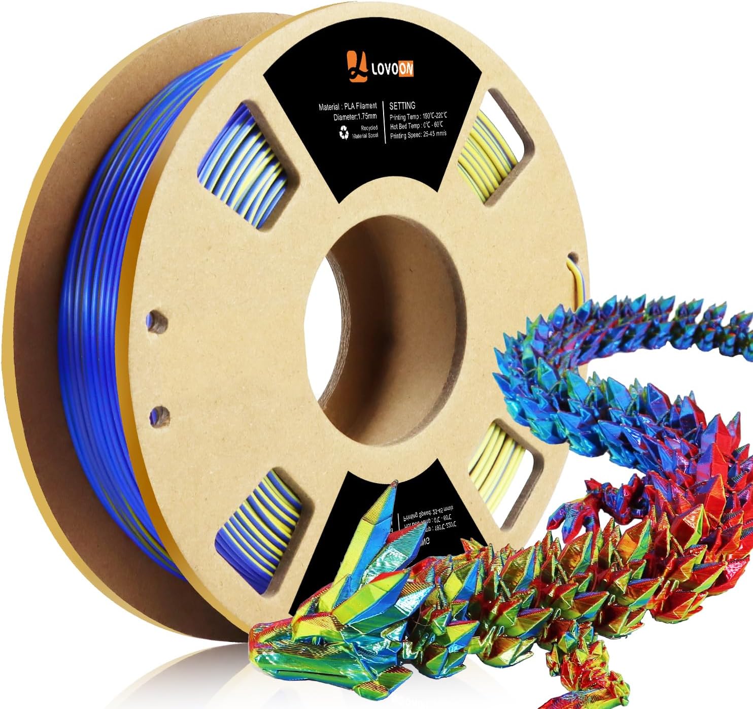 Amazon.com: LOVOON Sample 3D Printer Pen Filament Silk PLA Small Spool ...