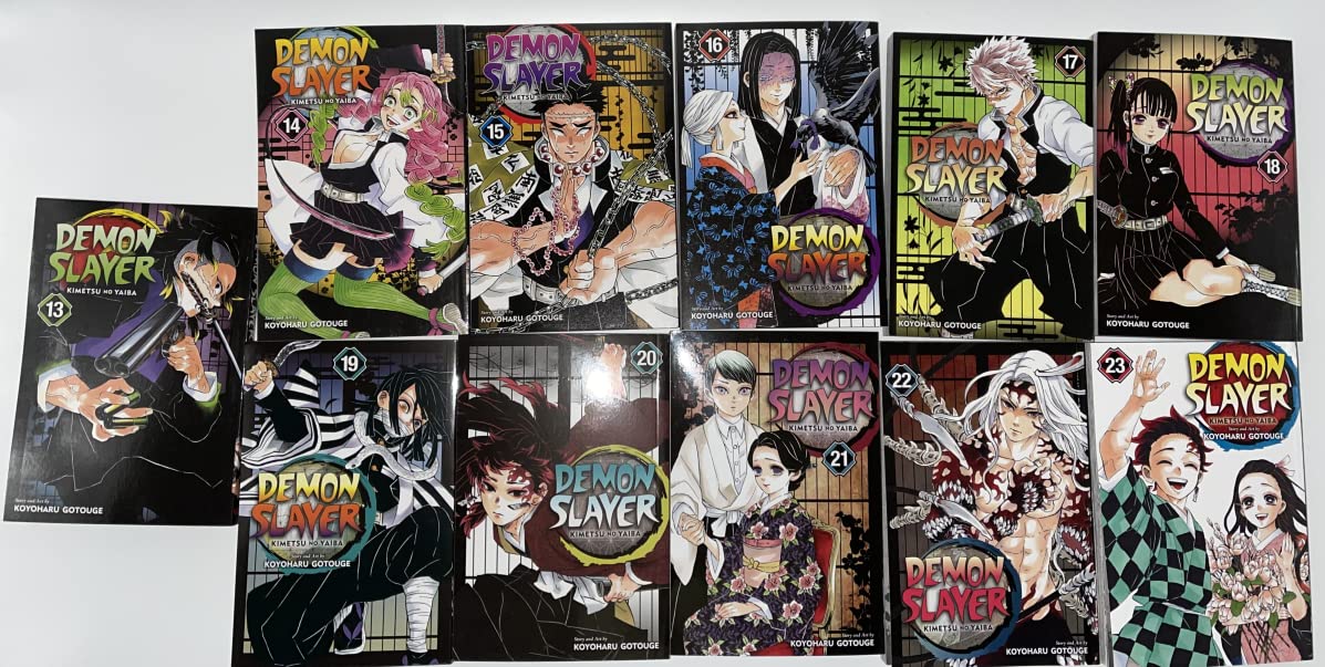 Demon Slayer: Kimetsu no Yaiba Vol 13 - Vol 23 Books Collection Set ...