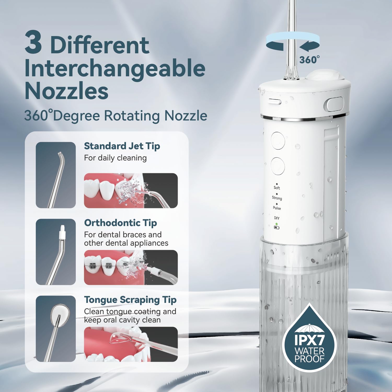 Snapklik.com : Portable Mini Water Dental Flosser For Teeth Cleaning ...