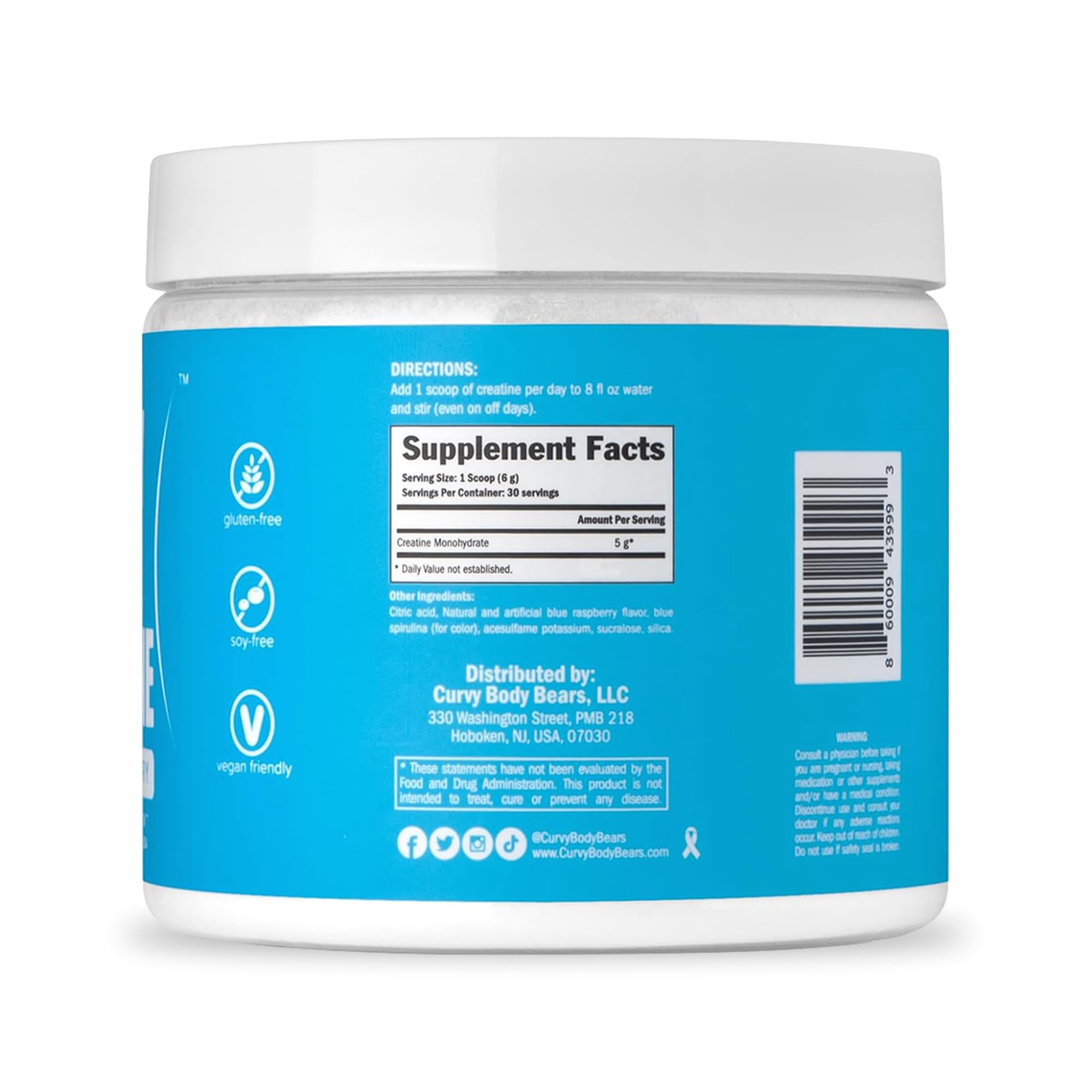Snapklik.com : Curvy Body Creatine Monohydrate Powder Workout Support ...