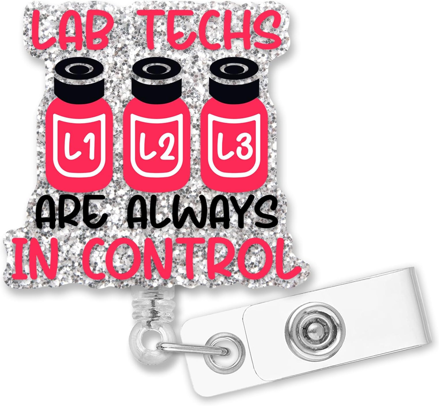 Amazon.com : Xipromi Medical Lab Scientist Badge Reels Retractable ...