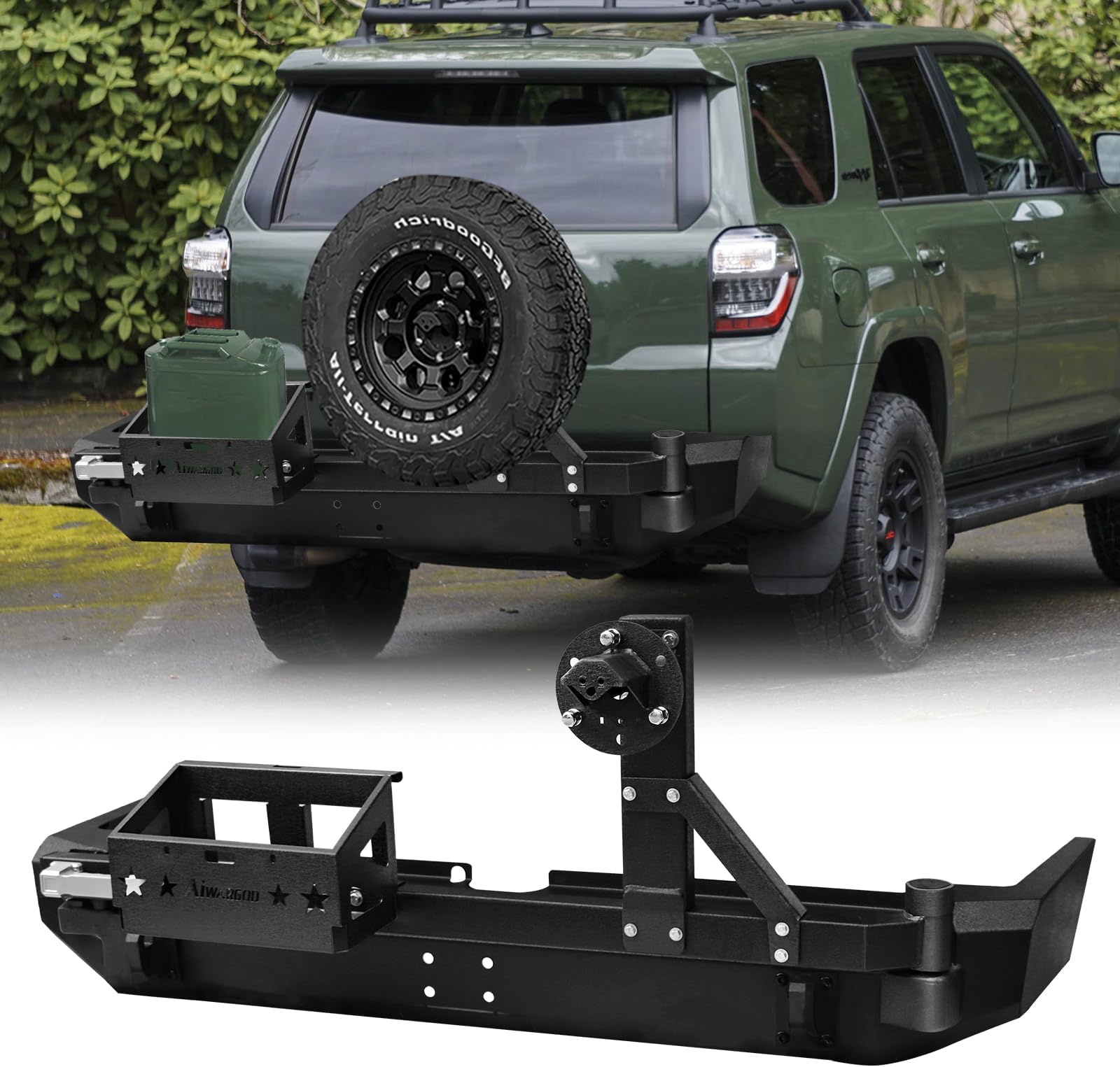 Amazon.com: TIOYAR Rear Bumper Textured Black Compatible with Toyota ...