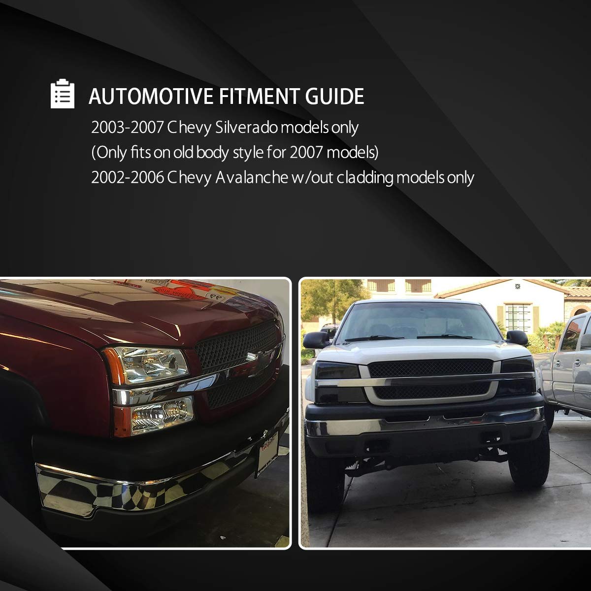 2002 Chevy Avalanche Led Headlights For 2003-2006 Chevy Silverado 2002 ...