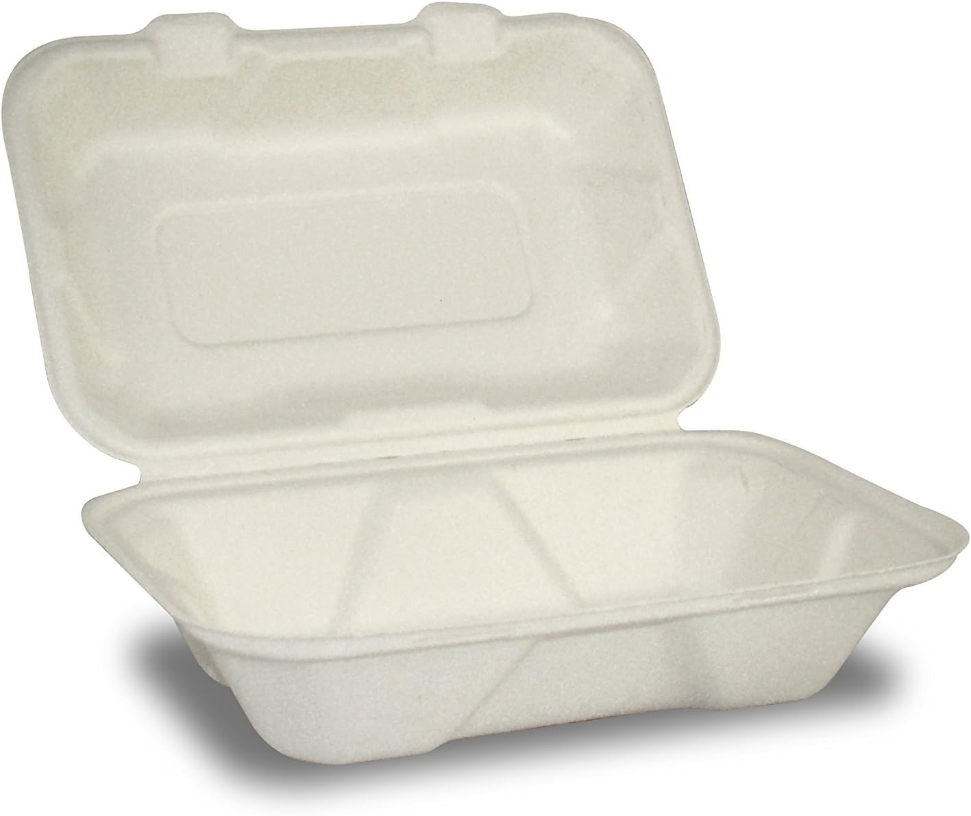 Amazon.com: Stalkmarket 100% Compostable Natural Plant Fiber Hinged ...