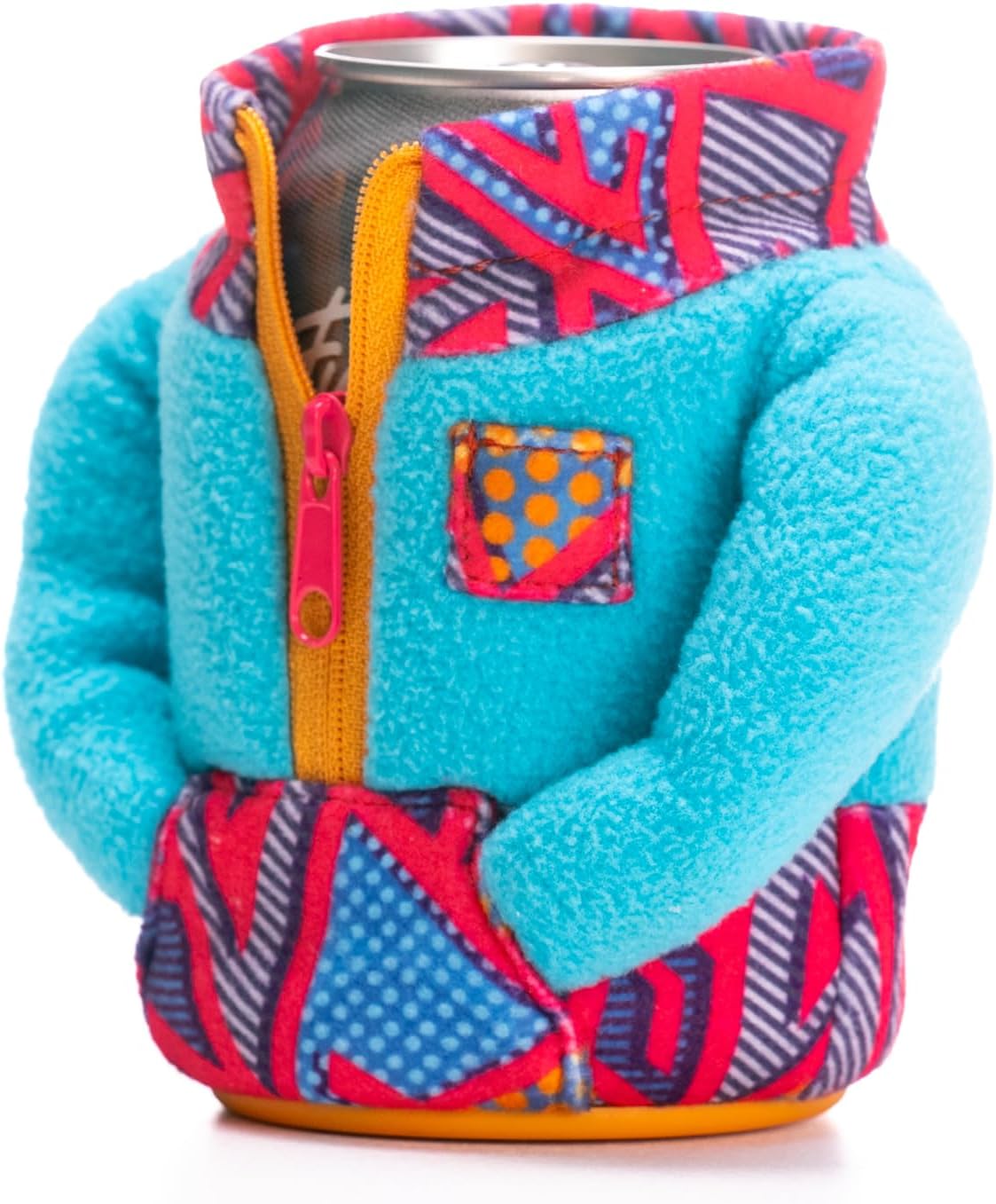 Amazon.com: Puffin - The Fleece Jacket - Insulated 12 oz Can Cooler I ...