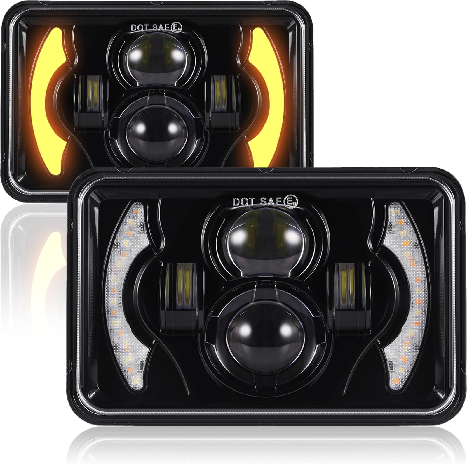 Amazon.com: MAYELLO 4x6 LED Headlights DOT Approved Hi/Lo Sealed Beam ...
