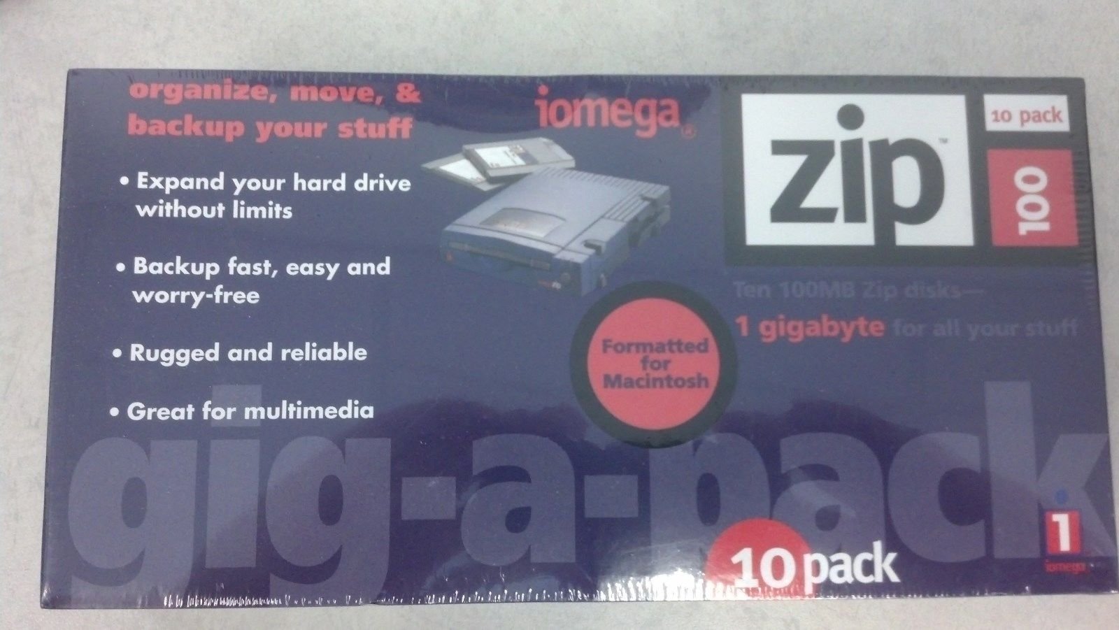 Iomega Zip Disk 100MB PC Format (10 Pack) : Amazon.co.uk: Computers ...