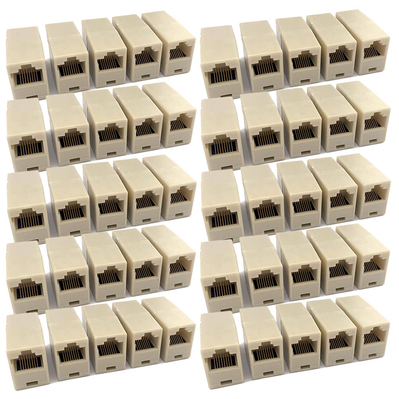 Amazon.co.jp: Fermore LAN Cable Relay Connector RJ-45 Modular Connector ...