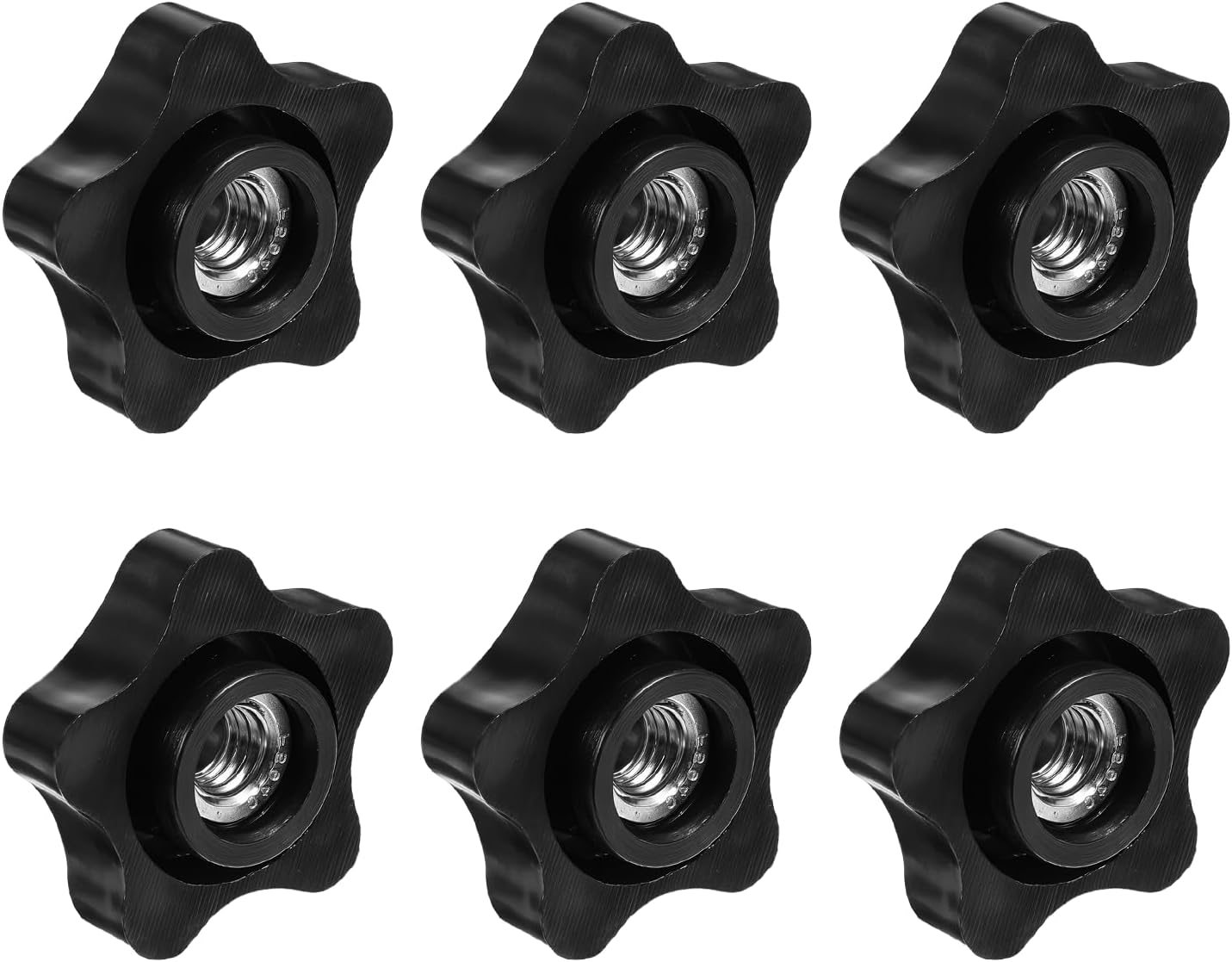 Amazon.com: oruola 6pcs 3/8 Female Thread Knob Black,3/8 Inch Star ...