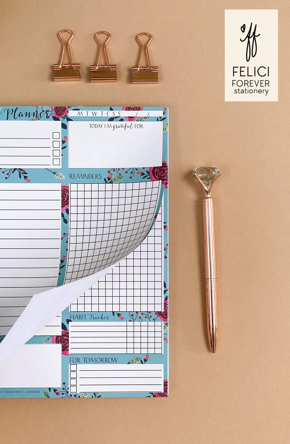 Daily Planner Pad 100 Sheets (Thicker Pages 90gsm) Things to Do Today ...