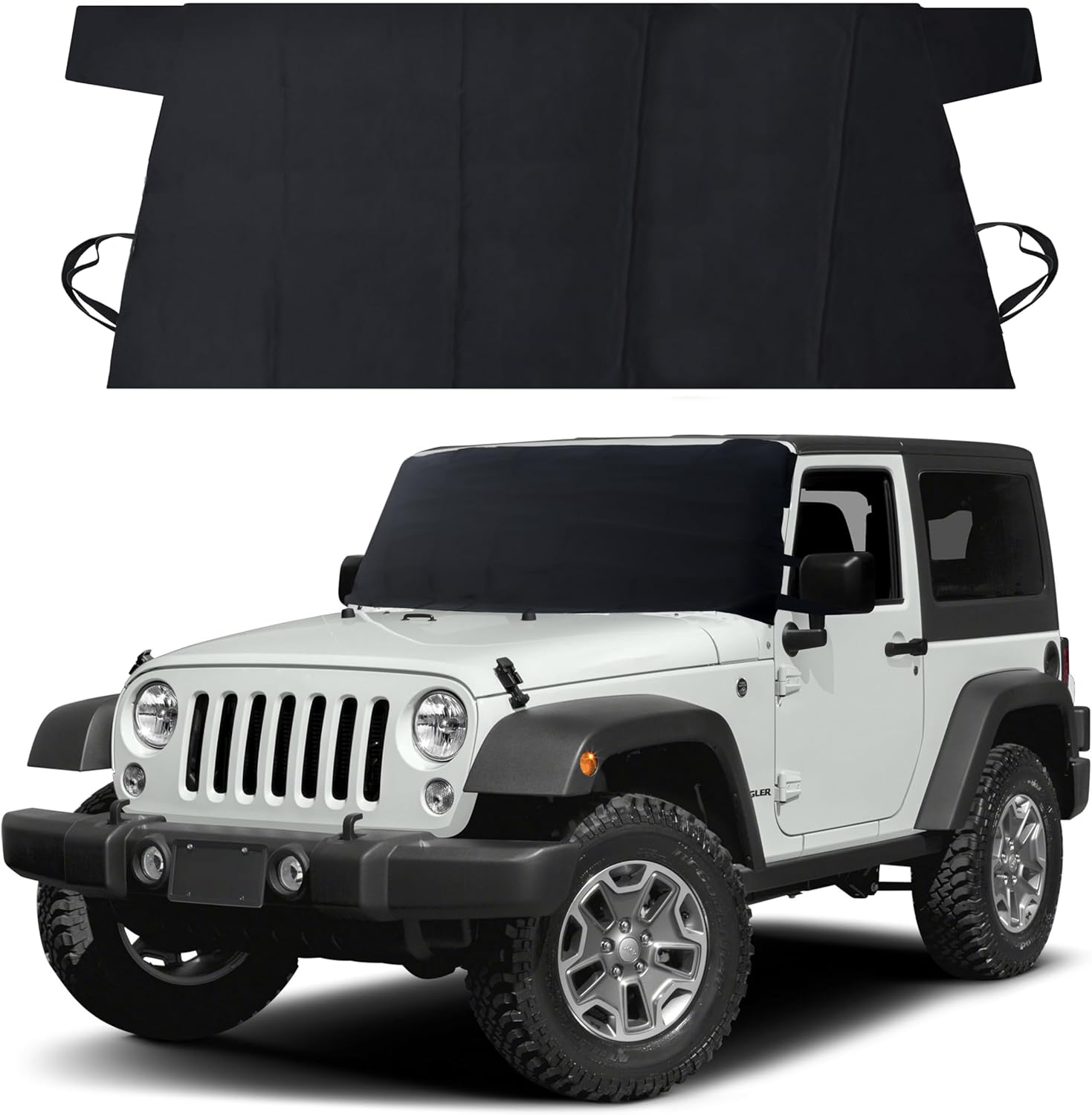 Amazon.com: EcoNour Windshield Cover for Ice & Snow | Durable 600D ...