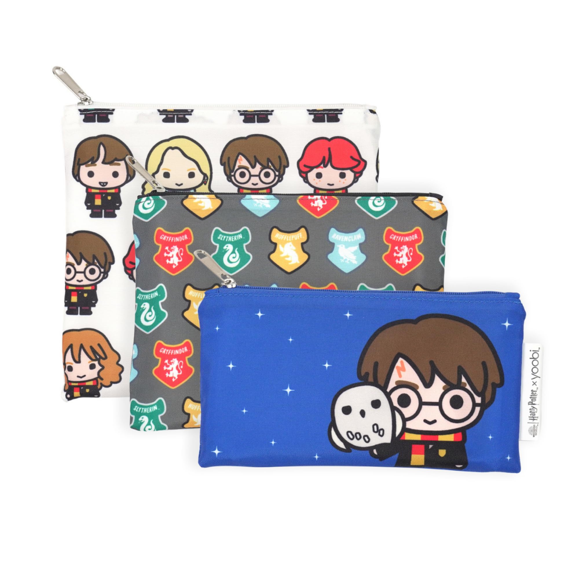 Amazon.com: Harry Potter X Yoobi Reusable Snack Bags – 3 Food Safe ...