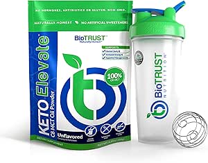 Amazon.com: BioTrust Keto Elevate Pure C8 MCT Oil Powder (Unflavored ...