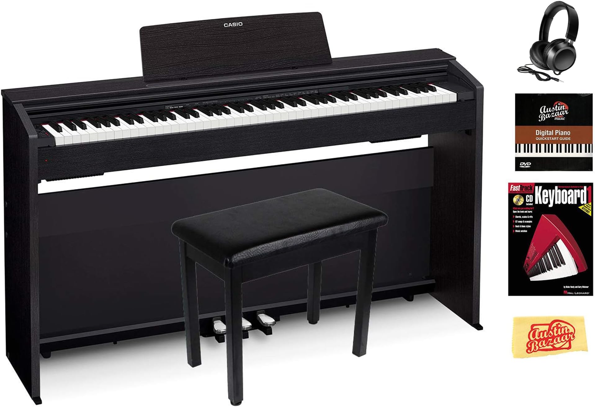Amazon.com: Casio PX-860 Privia Digital Home Piano, Brown : Musical ...