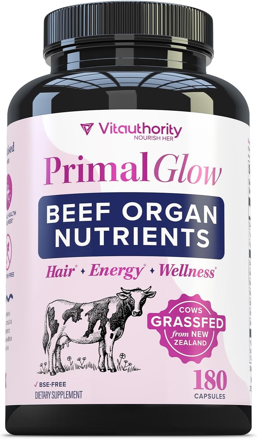 Amazon.com: Beef Organ Capsules for Women | Grass-Fed, Pasture-Raised ...