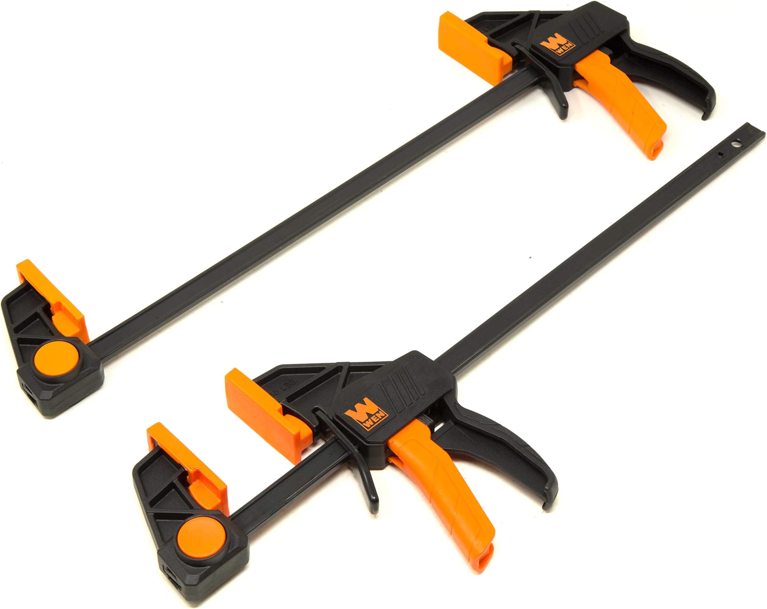 WEN CLR122 12-Inch Heavy Duty Steel Bar Clamps and Spreaders with 2.3 ...