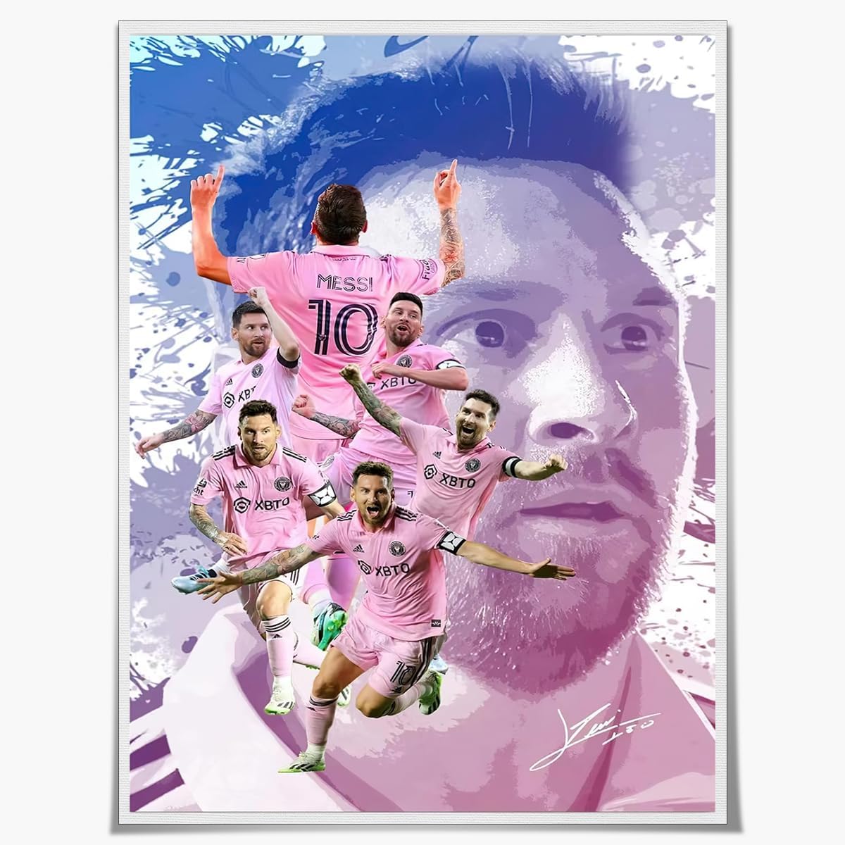 Amazon.com: Messi Poster Lionel Football Superstar Posters，Sports ...