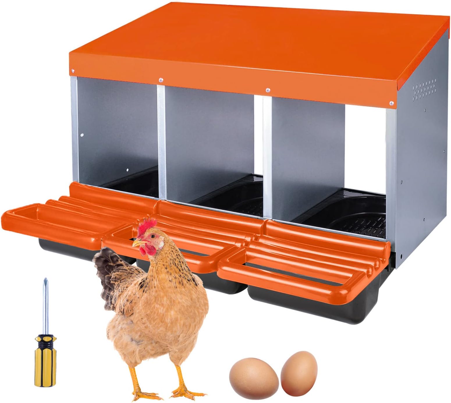Amazon.com: Tetuga Chicken Nesting Box, 3 Hole Chicken Nesting Boxes ...