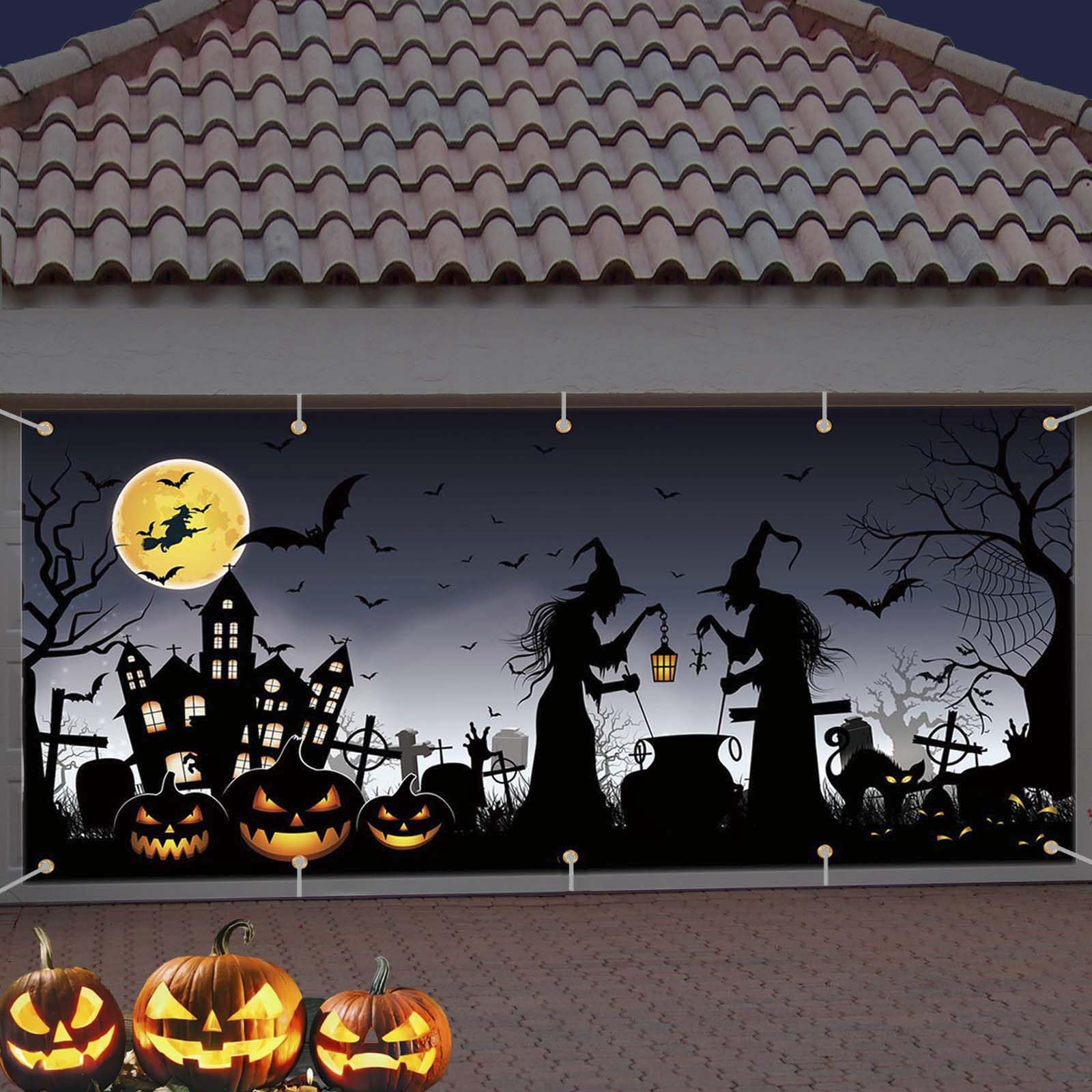 Wayfair Garage Door Banners Halloween Garage Door Banner - 16x7FT ...