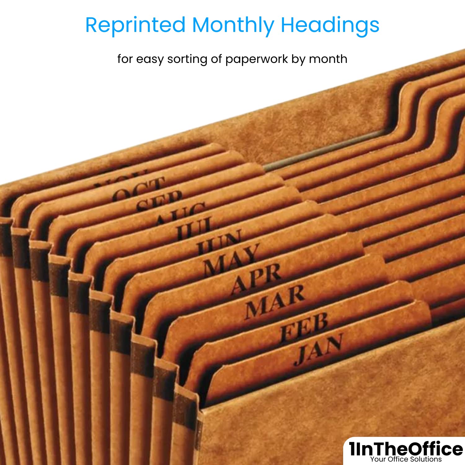 Snapklik.com : 1InTheOffice Monthly Accordion File Organizer - Heavy ...