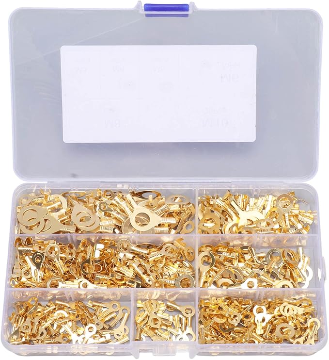 Amazon.com: 540PCS Cable Lugs Brass Wire Lugs Assortment Set Terminal ...