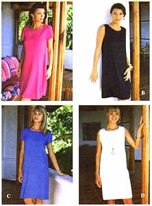 Amazon.com: Simplicity 2 Hour Dress Sewing Pattern 9591 Size AA XS S M ...
