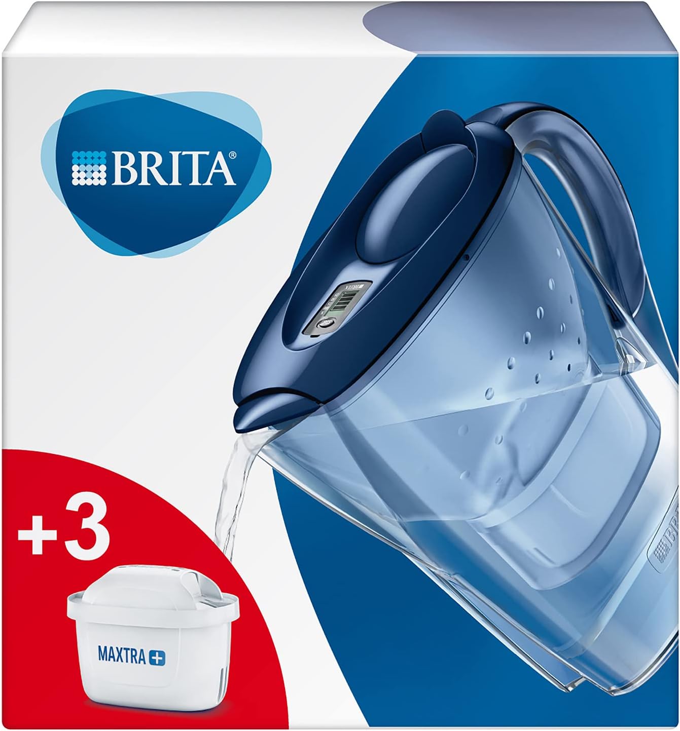 BRITA Marella fridge water filter jug, 2.4L - Graphite. Includes 3 x ...