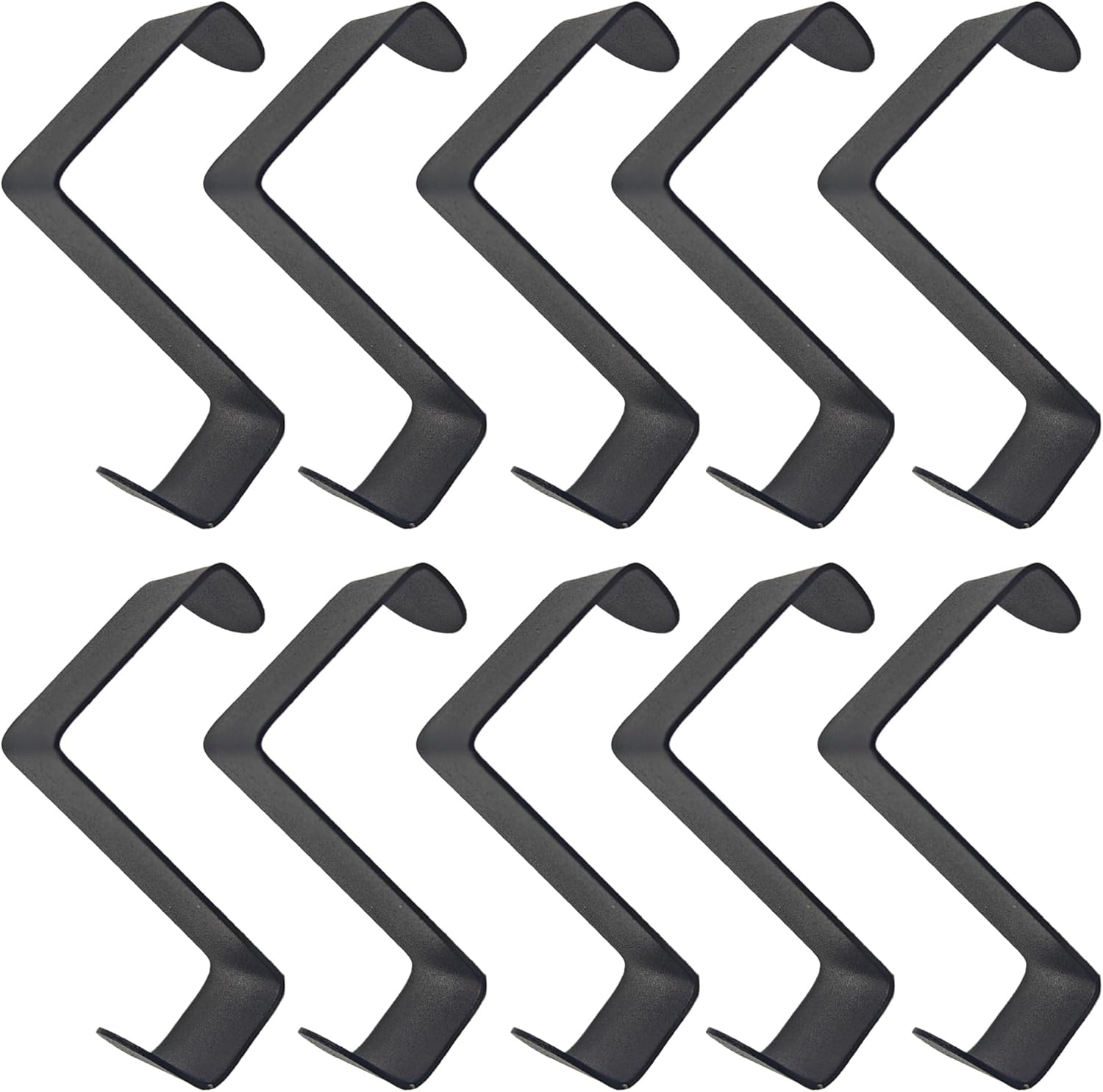 Amazon.com: STFRBTH 10PCS Z-Shaped Over Door Hooks, Reversible Metal ...